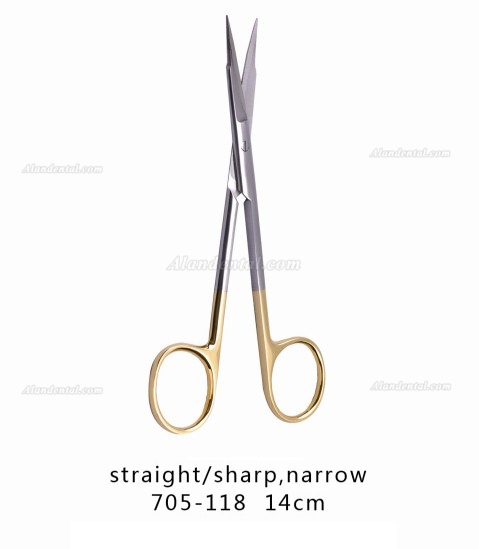 Buy Cheap Tissue Scissors Straight Sharp Narrow Scissor 14CM 705-118 ...